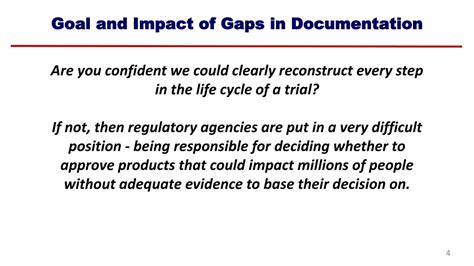 PPT Good Documentation Practices In Clinical Trials Lessons Learned And Impact PowerPoint