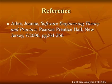 Fault Tree Analysis Ppt