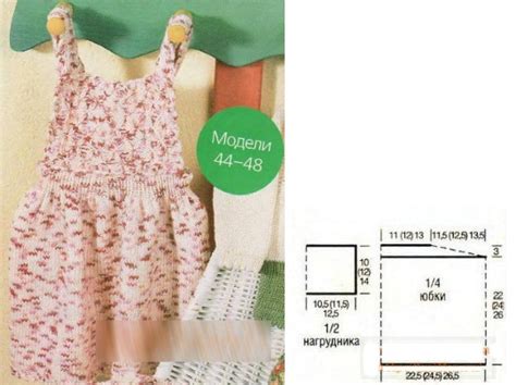 Сарафан для девочки спицами 1-2-3-4-5 года