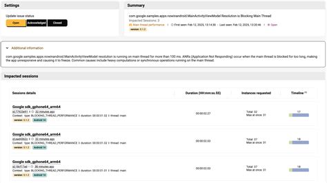 detecting a performance issue on the main thread kotzilla