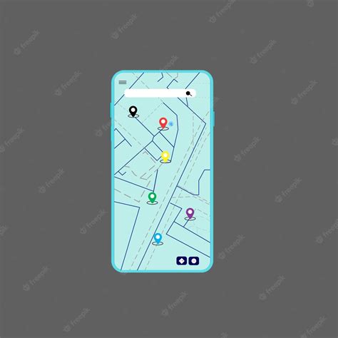 Premium Vector Navigation App