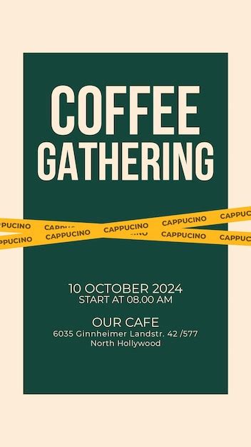 소셜 미디어 및 인스타그램 스토리 템플릿을 위한 Psd 에티그마 커피 컬렉션 디자인 프리미엄 Psd 파일