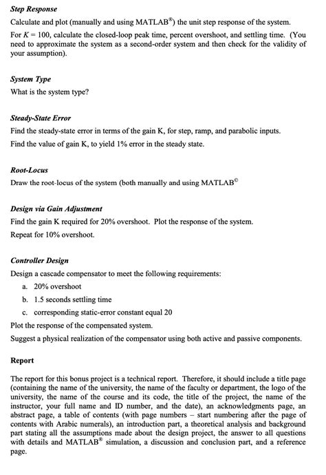 Antenna Azimuth Position Control System Design A