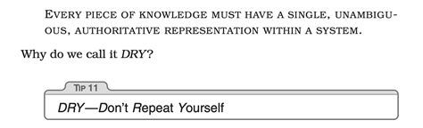 Dry Dont Repeat Yourself Drydont Repeat Yourself Aims At By