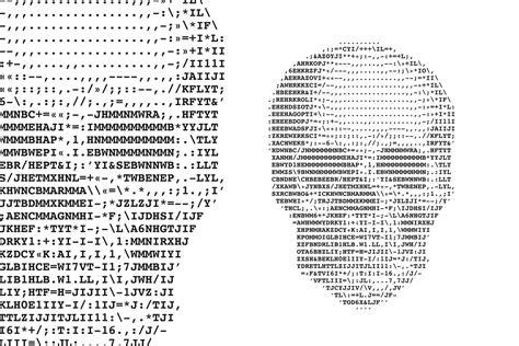 skull text ascii art illustration an object illustration by ledokolua