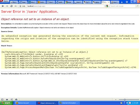 How To Clear Error In Asp Net Stack Overflow