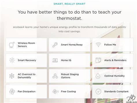 Ecobee Smart Home Thermostat Review Amanda Blain