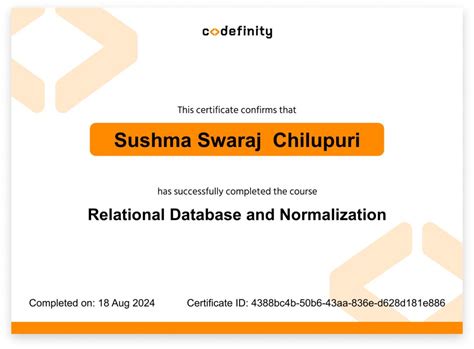 Sushma Swaraj Chilupuri On Linkedin Digital Certificate