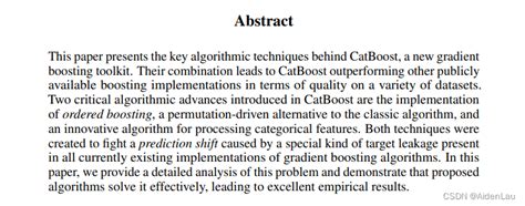 论文学习笔记 catboost unbiased boosting with categorical features csdn博客