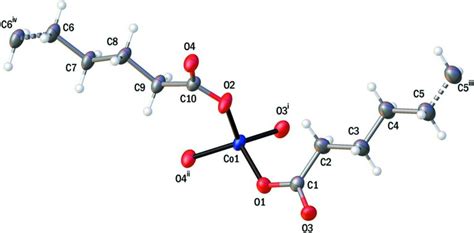 Molecular Configuration And Atom Numbering For The Title Complex With