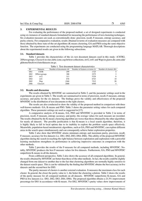 text documents clustering using modiﬁed multi verse optimizer pdf