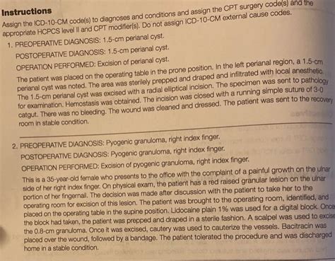 Solved Assign Icd Cm Codes And Appropriate Hcpcs Level Chegg