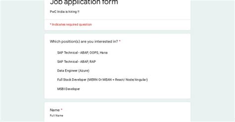 Rahul Jankar 🔷 On Linkedin Job Application Form