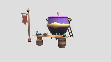 Potion Stand D Model By ArtoX D Bd Sketchfab