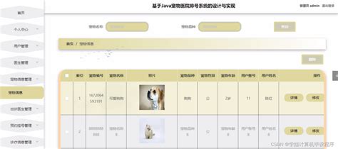 计算机毕设ssm基于java宠物医院排号系统的设计与实现r5zy19源码数据库lw Csdn博客