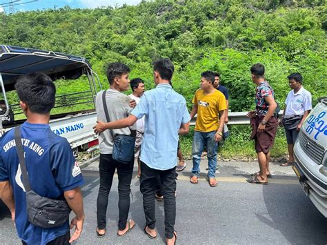 ပြင်ဦးလွင် မန္တလေး အဆင်းလမ်း ၊ ၁၈ မိုင်အနီးတွင် ယာဉ်တိုက်မှုဖြစ်ပွားရာ အမျိုးသား ၁ ဦး ဦးခေါင