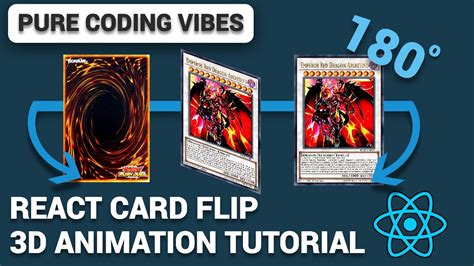React CARD D FLIP ANIMATION EFFECT In Under Minutes Tutorial YouTube