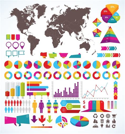 Set Of Elements For Infographic Stock Vector Illustration Of Card Design