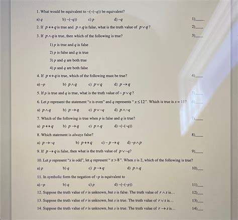 solved what would be equivalent to ∼ ∼ ∼q ﻿be