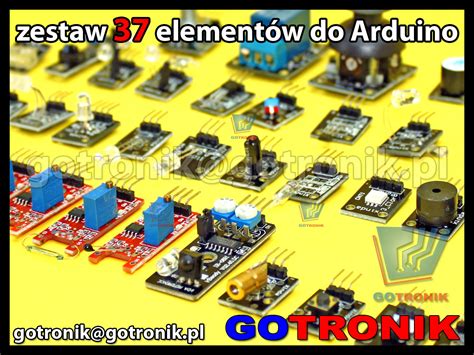 arduino zestaw 37 sensorów czujników detektorów modułów do