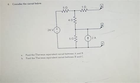 [solved] consider the circuit below a find the thevenin e