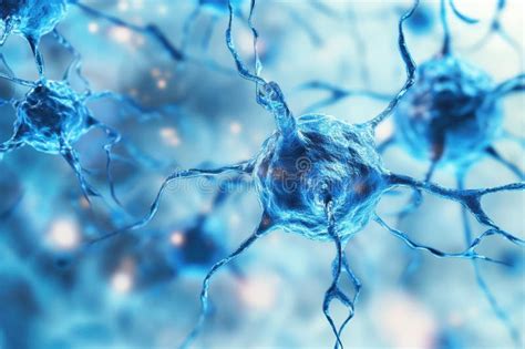 Close Up View Of Neural Cells Under A Microscope Showing Intricate Close Up View Of Neural Cells Under A Microscope Showing Intricate