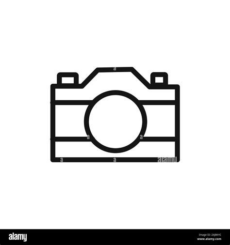 Camera Icon Linear Vector Graphics Sign Or Symbol Set For Web App Ui