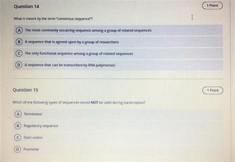 Solved Question 14 What Is Meant By The Term Consensus