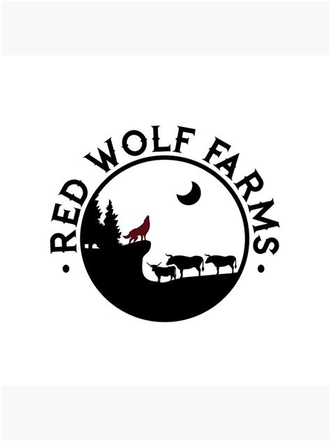 Rwf Logo Poster For Sale By Redwolffarms Redbubble