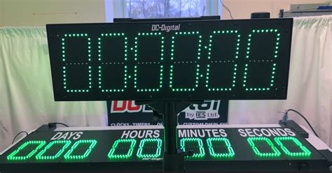 Custom Special Event Countdown Timer W Green Led Lights For Local
