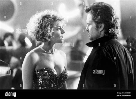 Kate Capshaw Michael Douglas On Set Of The Film Black Rain