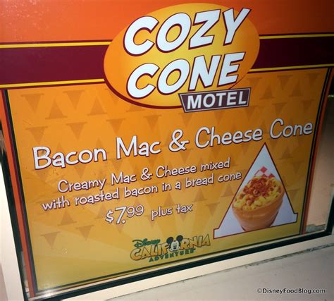 Its Back Bacon Mac And Cheese Bread Cone At Disney California