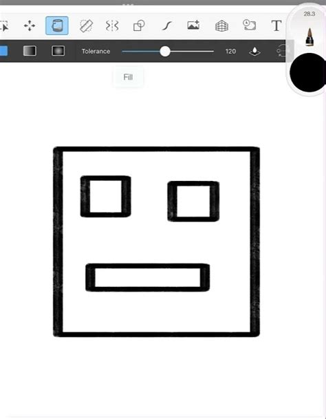 Drawing Geomtry Dash Main Character Shorts Fanart Youtube