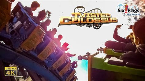 2022 Twisted Colossus Roller Coaster On Ride Back Row 4k Pov Six Flags