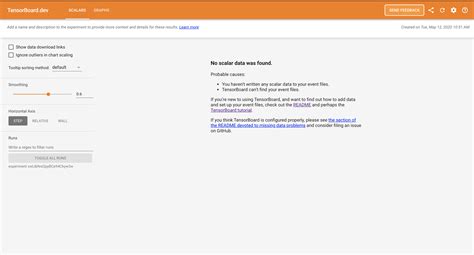 tensorboard not working log directory shows logs · issue 51