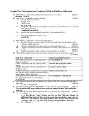 Sample Past Paper Questions 4 Docx Sample Past Paper Questions Combined With And Without