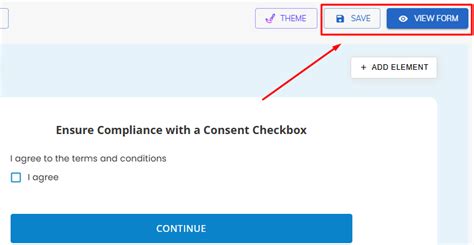 consent checkbox