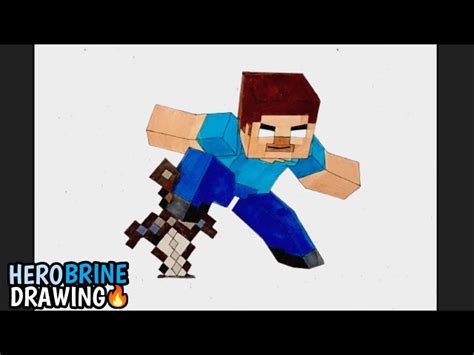 Ep 50 How To Draw Herobrine Redrawn Youtube