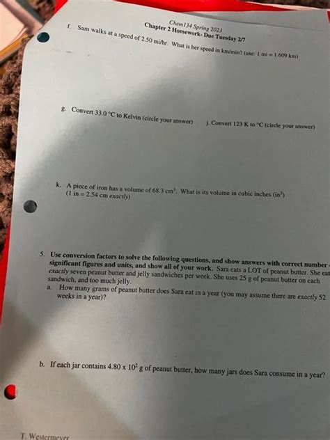 Solved Chapter 2 Homework Due Tuesday 27 What Is Her Speed