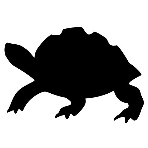 Snapping Turtle Silhouette Svgpngdxf Instant Download For Cricut
