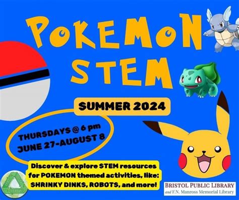 Pokemon Stem Club All Pokémon Fans Welcome Bristol Public Library