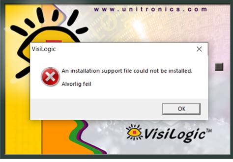 Problem Starting Visilogic 9865 Error Runtime Error 91 Vision