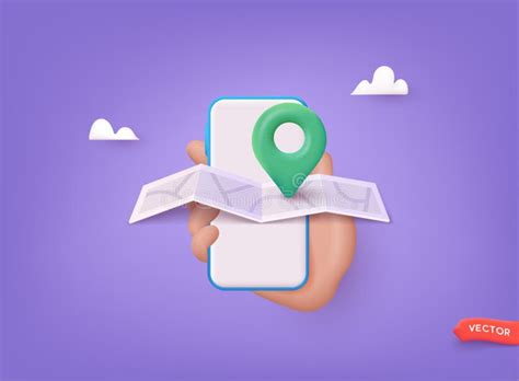 Map With Pin Green Direction Pointer On Folded City Map Gps Navigation And Travel Location 3d