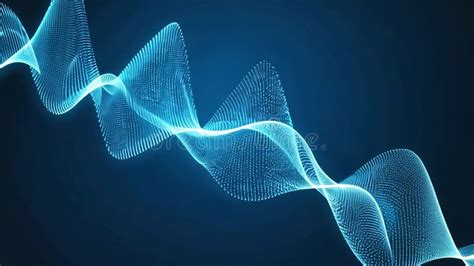 abstract digital waveform pattern in vibrant blue for technology design