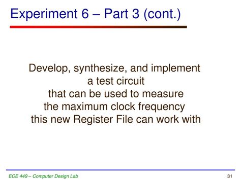 Ppt Experiment 6 Using Embedded Microcontroller Cores To Implement Complex Digital Systems