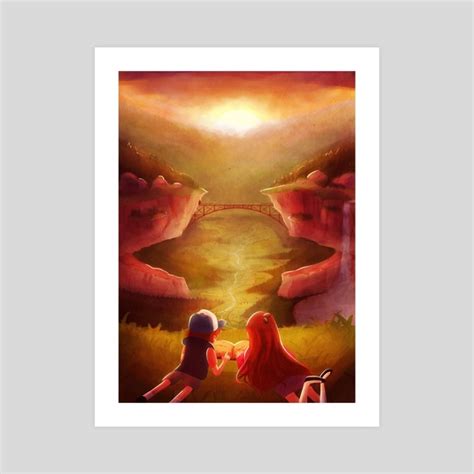 Gravity Falls Sunset An Art Print By Kaitlyn Inprnt