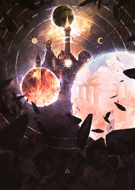 Dominik Mayer Magic The Gathering Absurdres Highres Official Art Abstract Building