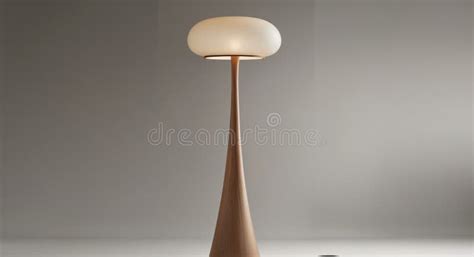 Elegant Floor Lamp Featuring Curved Wooden Base And Translucent Matte