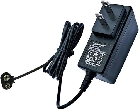 Amazon Com UpBright 9 Volt Battery Snap Clip AC DC Adapter Compatible With 9V Batteries