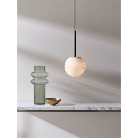 Beacon Lighting Lucent 1 Light 4 Inch Pendant Light In Black Alabaster